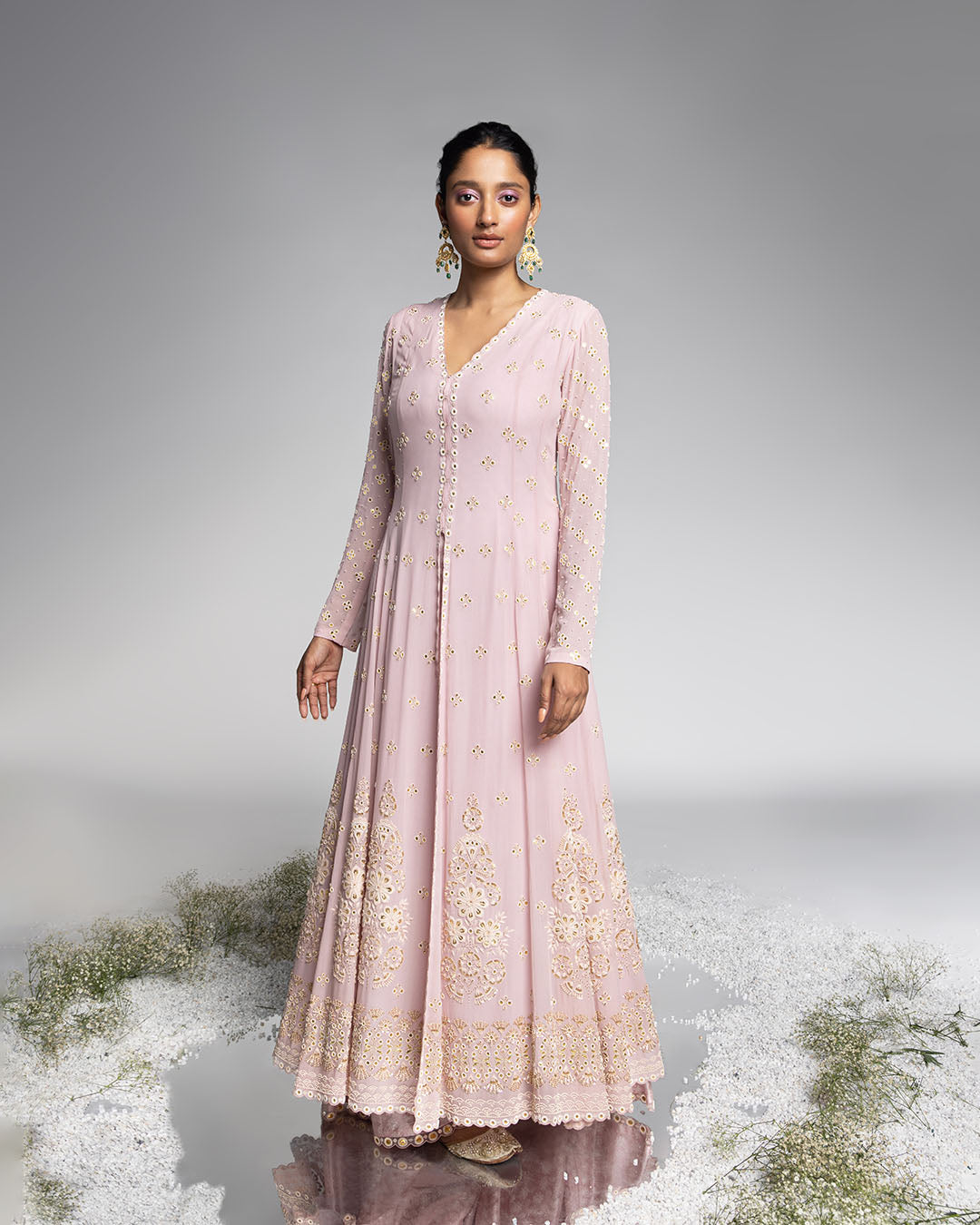 MAUVE KALIDAR JACKET SET (MZSH05) – Madzin : Luxury Womenswear